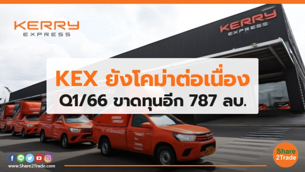 KEX ยังโคม่าต่อเนื่อง Q1/66 ขาดทุนอีก 787 ลบ. | Share2Trade